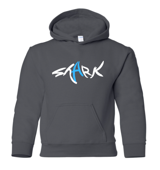 YOUTH SHARK HOODIE - Charcoal – 09SHARKBOY Merch