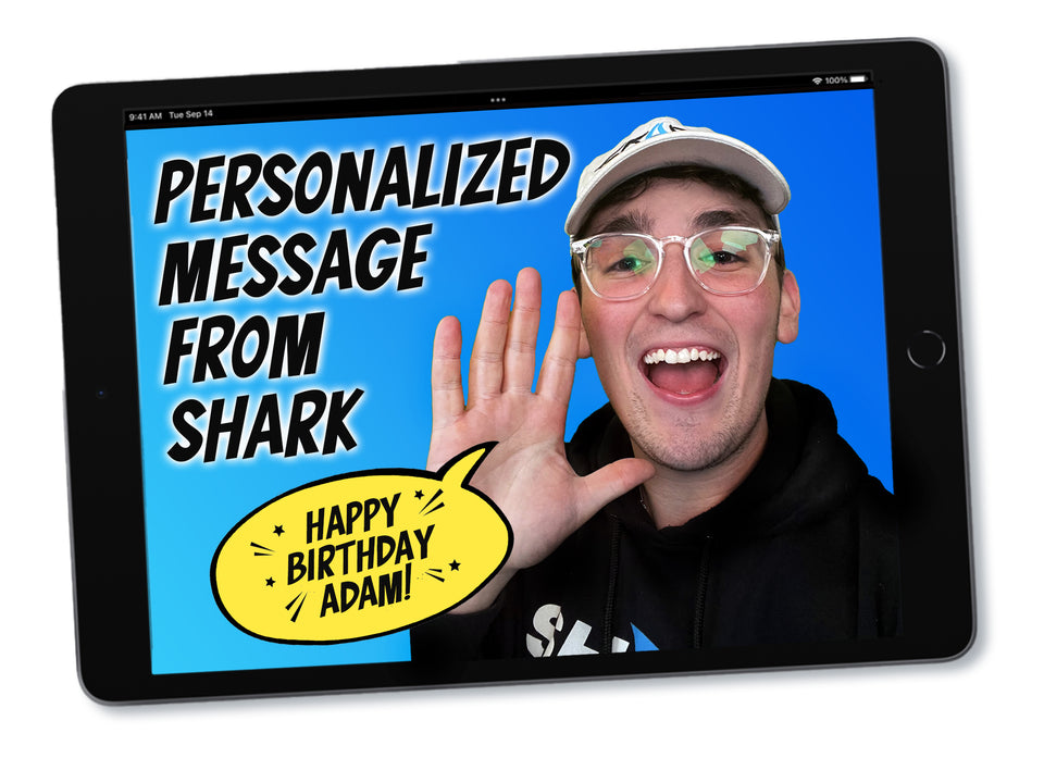 Order A Personalized Message from Shark – 09SHARKBOY Merch