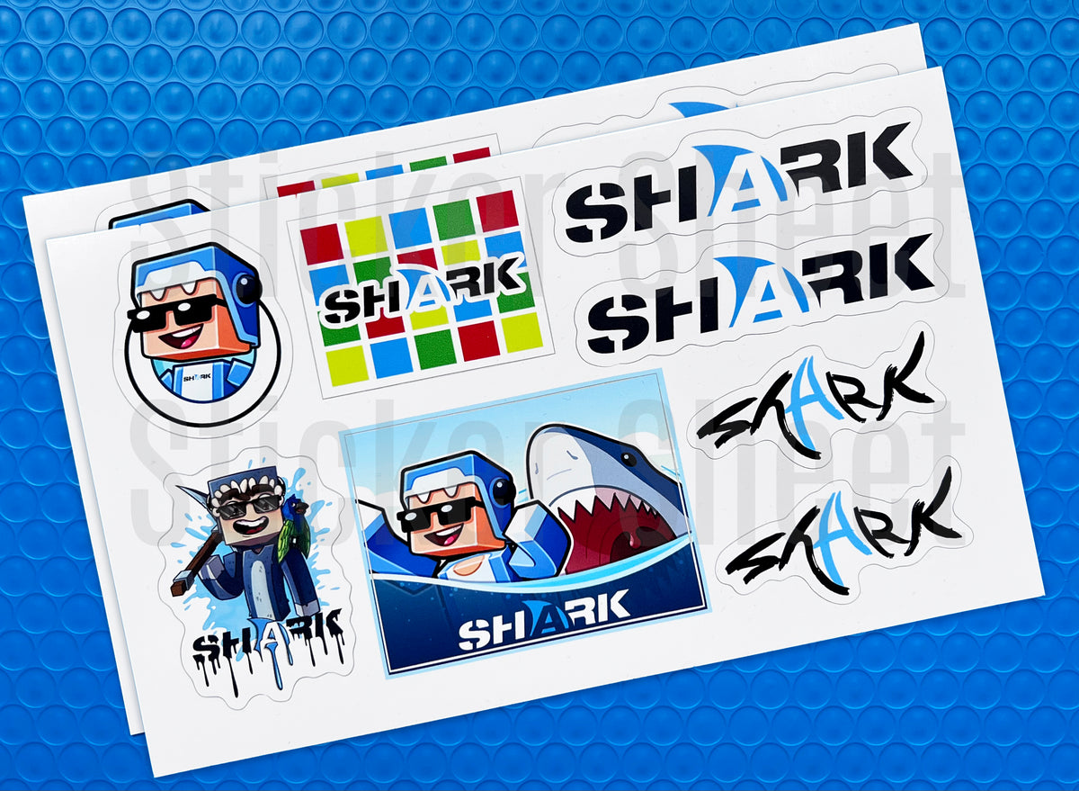Shark Sticker Sheet Set – 09SHARKBOY Merch